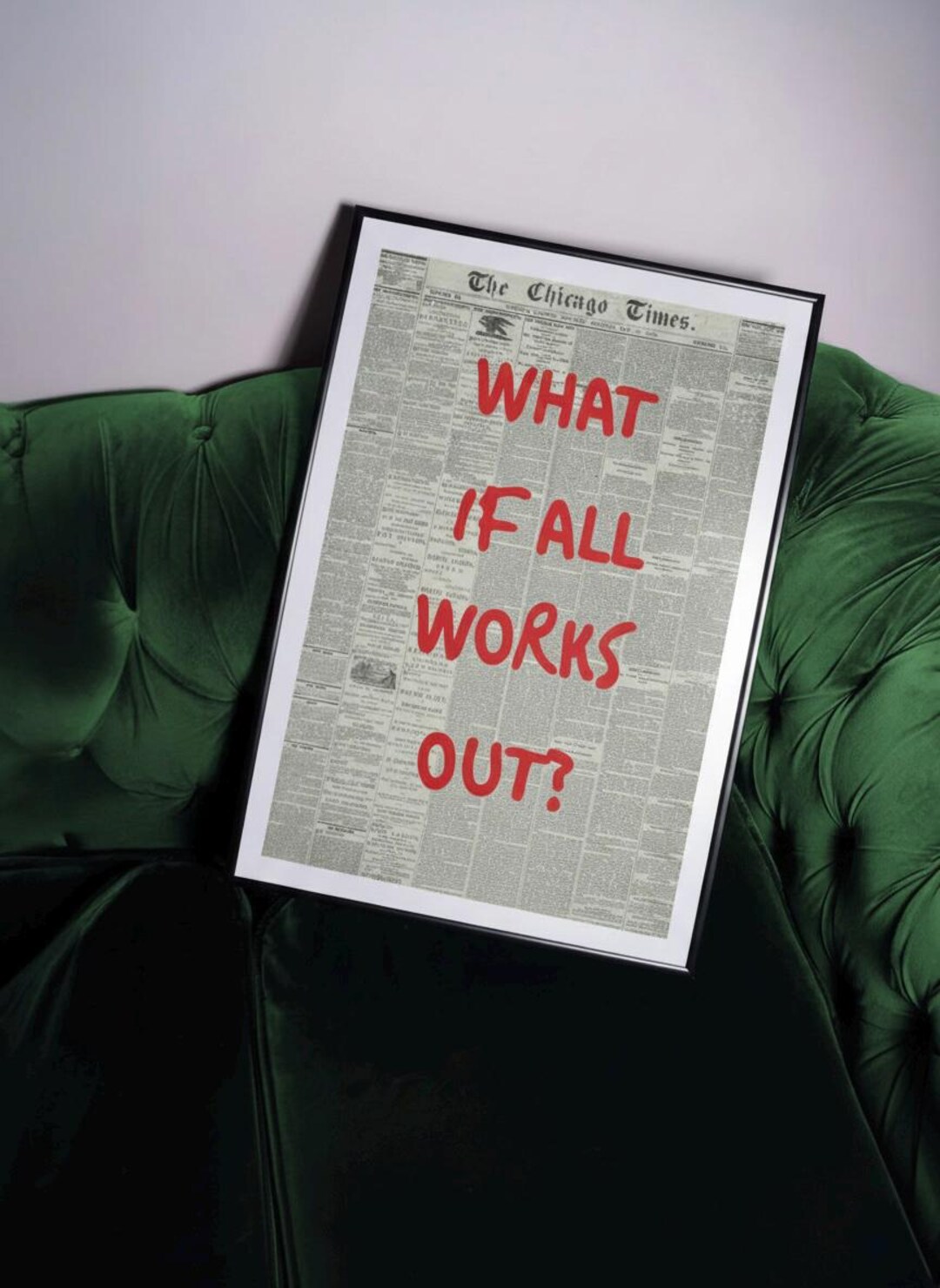 What If It All Works Out? Pinterest Motivational Wall Art – Vintage ...