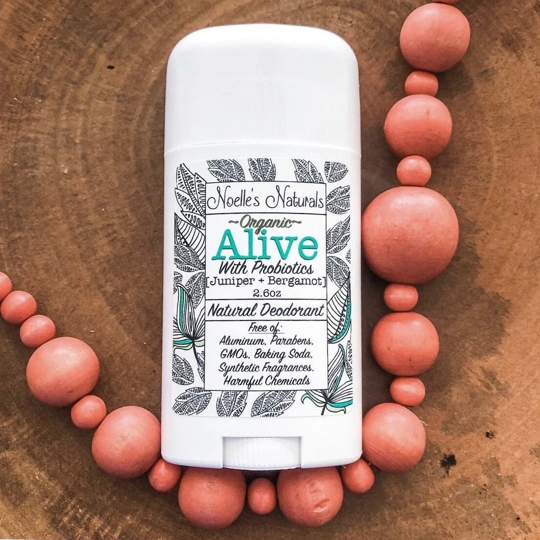 Organic Probiotic Deodorant No Baking Soda Aluminum Free - Etsy