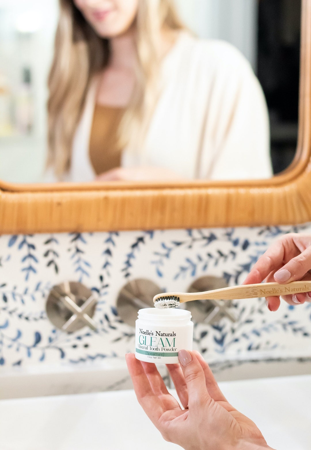 Gleam Mineral Tooth Powder 1.5oz Spearmint Natural No Fluoride No ...