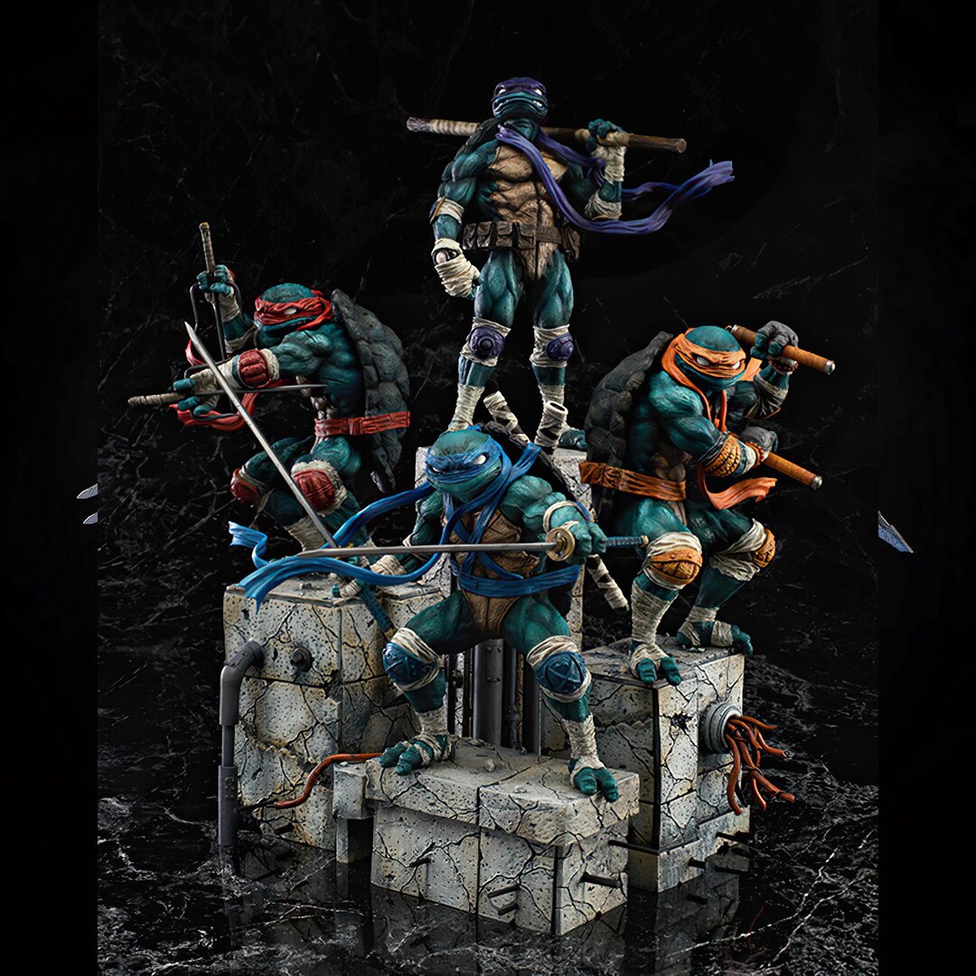 Leonardo Raphael Donatello Michelangelo Squad - Movie STL 3D Print File ...