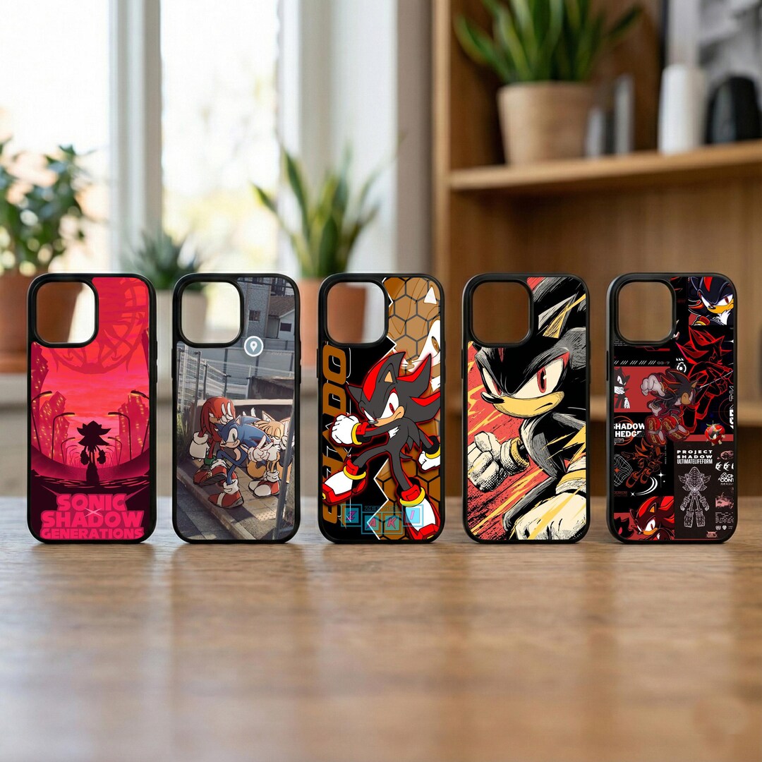 Shadow the Hedgehog Phone Case Retro Sonic Phone Case iPhone 17 16 15 ...