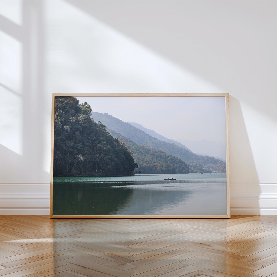 Still Waters on Lake Pokhara, Nepal - Fine Art Print - Etsy