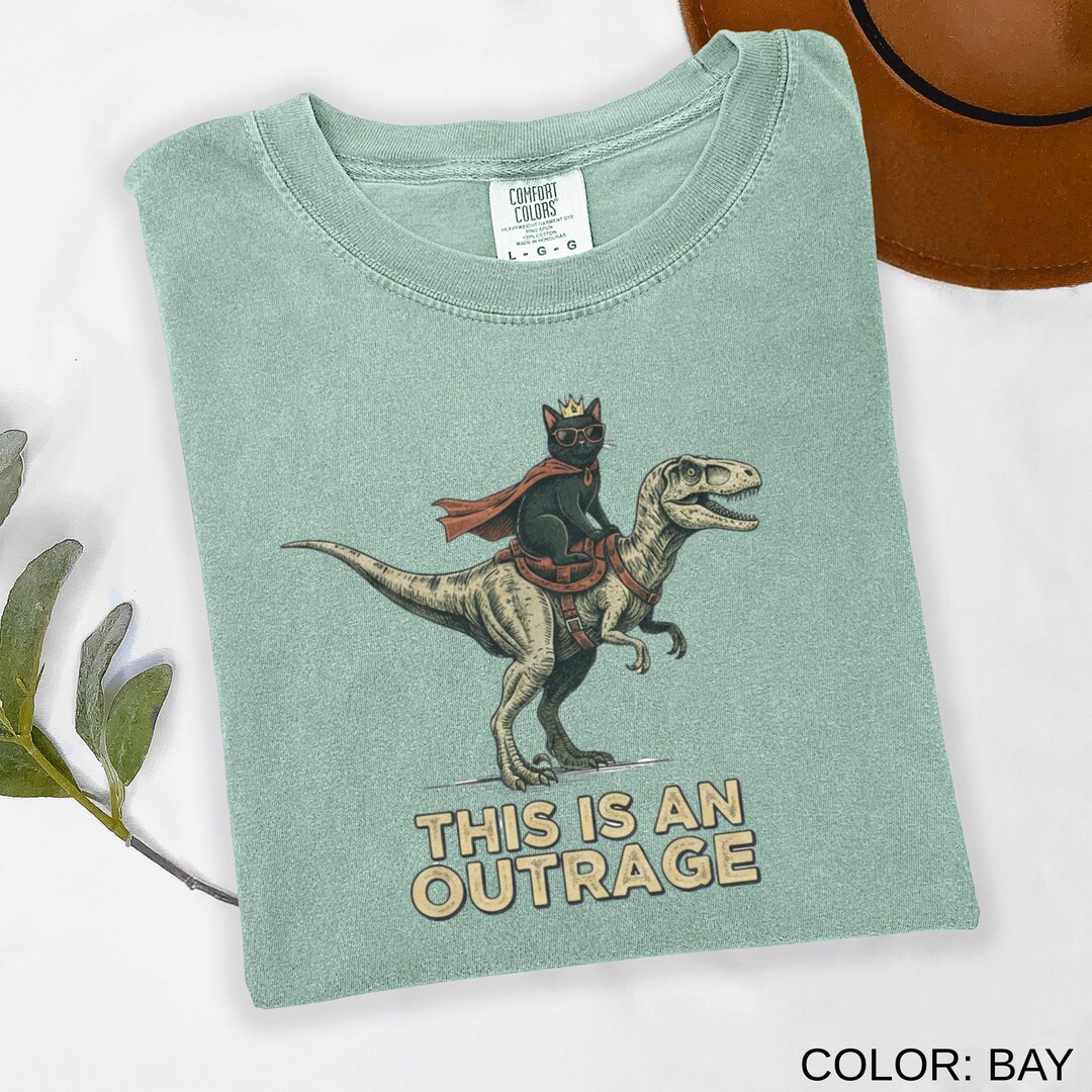 Funny Cat Riding T-rex Shirt – Vintage Humor Graphic Tee - Etsy