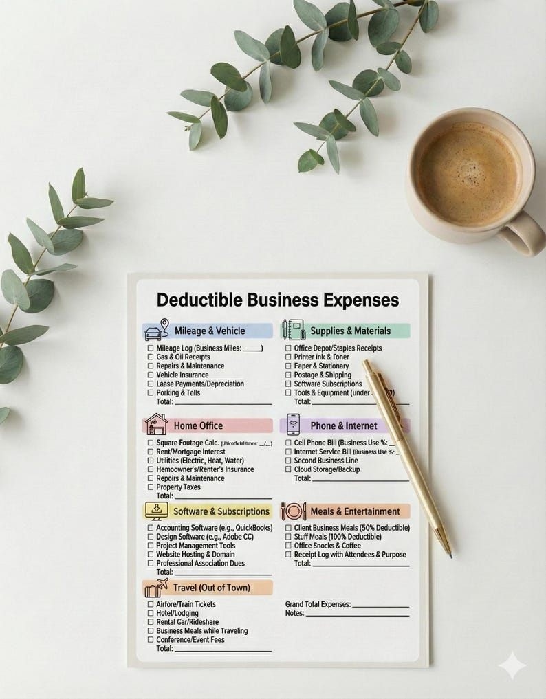 1099 Tax Prep 2026, Independent Contractor Checklist, Self Employed ...