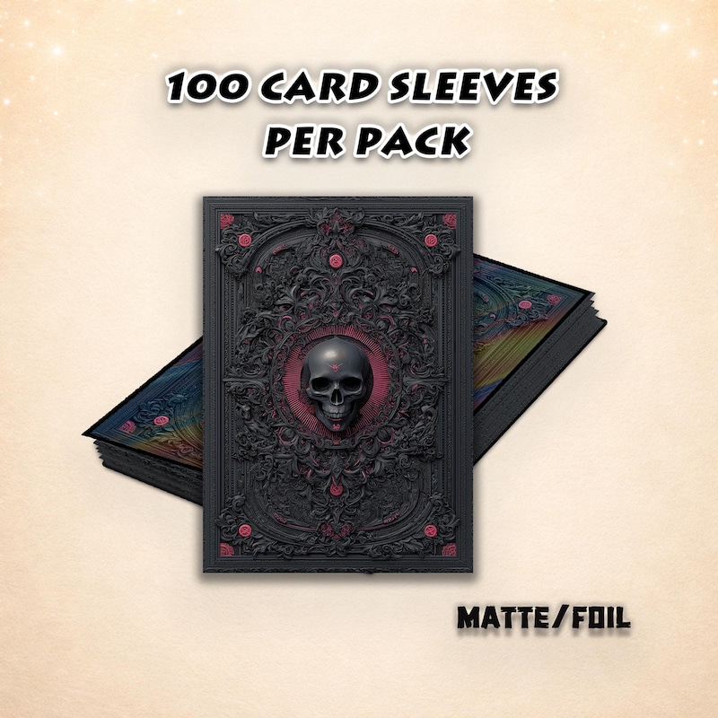 Mtg Gothic Card Sleeve - Etsy