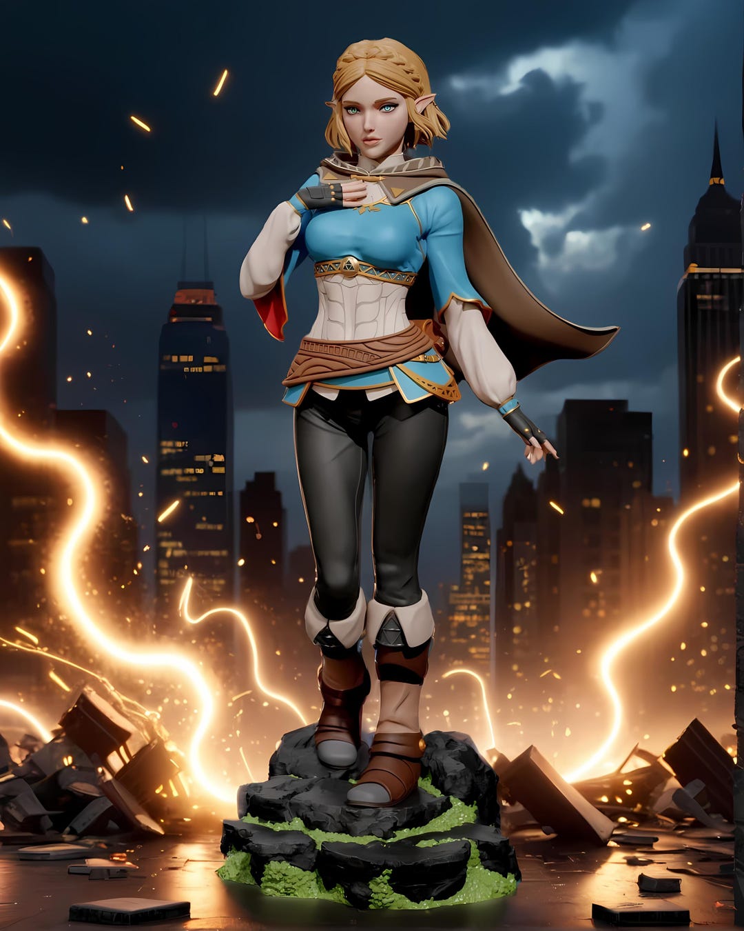Royal Elven Light Princess STL Figurine | Fantasy Guardian 3D Print ...