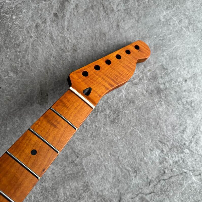 Tele Lion Flame Roasted Maple Fretboard Neck – 22 Fret Stain - Etsy Canada