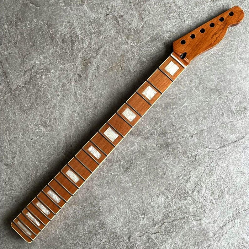 Telecaster Roasted Replacement Neck Block Inlays 21 Fretboard! - Etsy