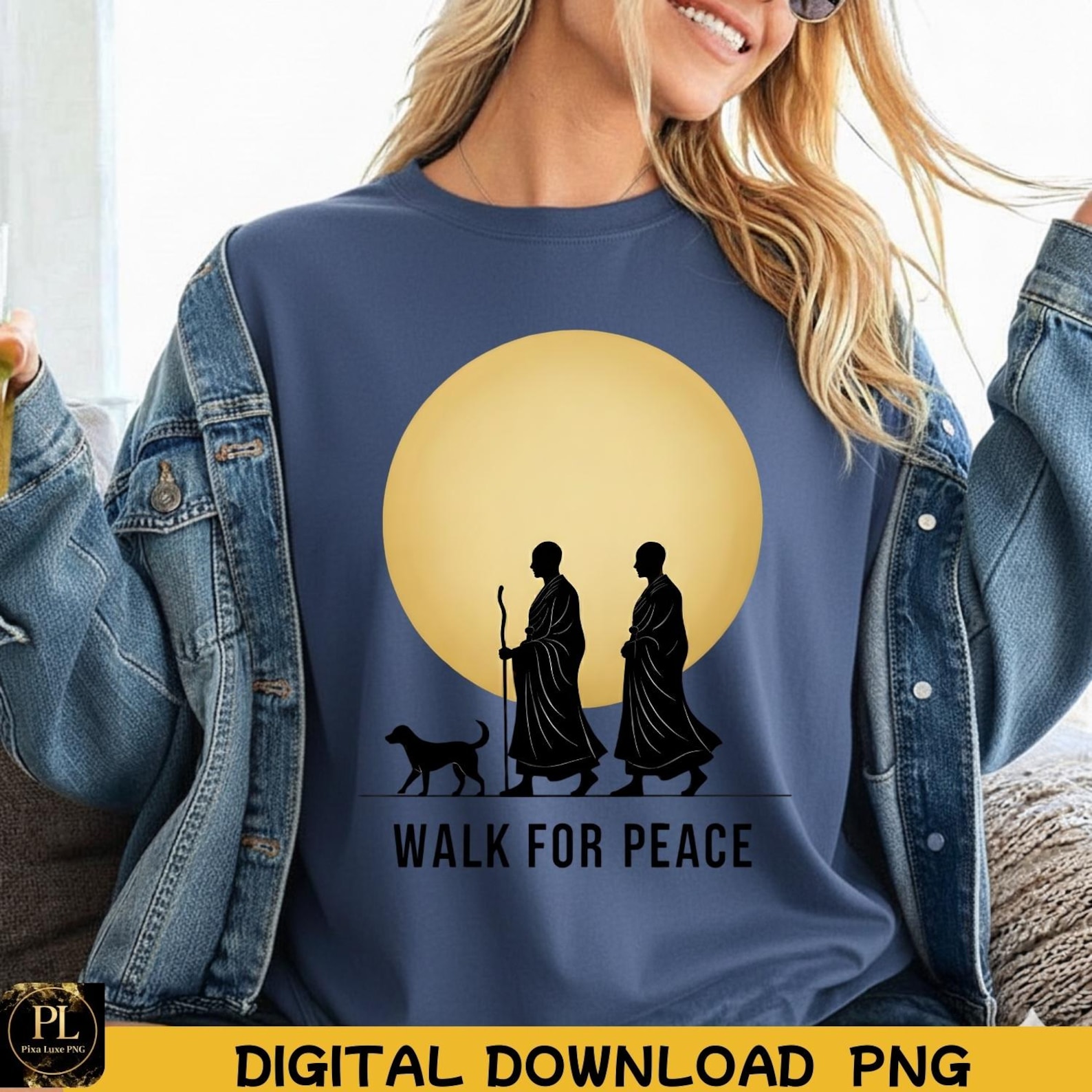Walk for Peace PNG, Minimalist Peace Art, Modern Activism Design - Etsy