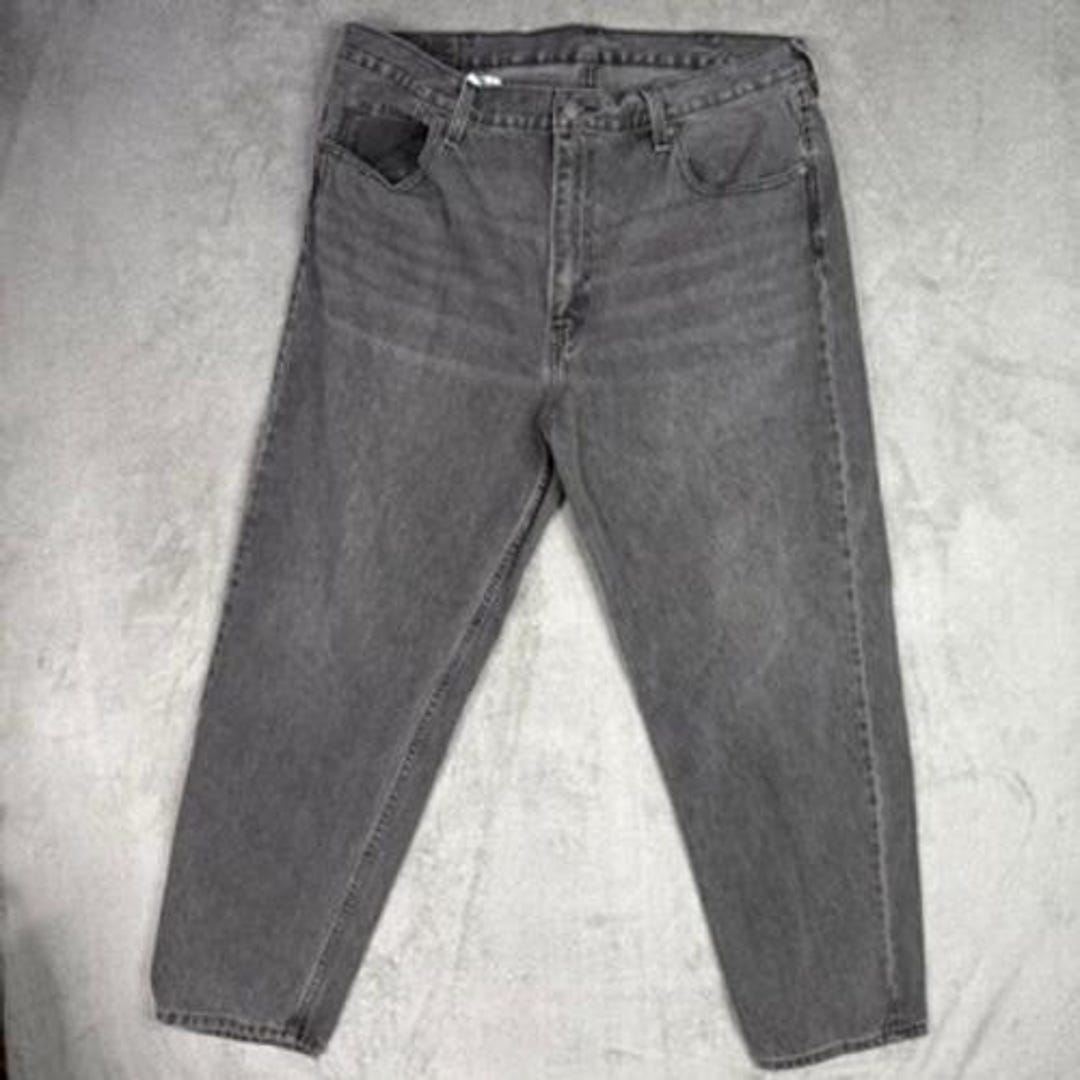 Levi Strauss Co 550 38x30 Relaxed Fit Gray Denim Jeans Mens - Etsy