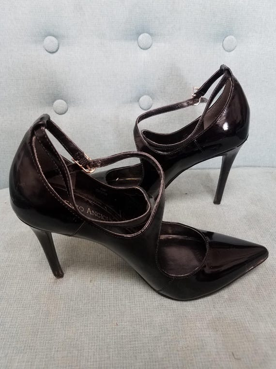 Vintage black patent stilettos by Enzo Angiolini - Gem