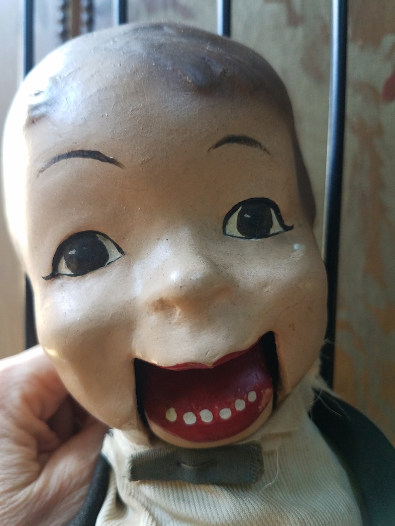 Rare 30s Charlie Mccarthy Willie Talk Ventriloquist Dummy Puppet Doll ...