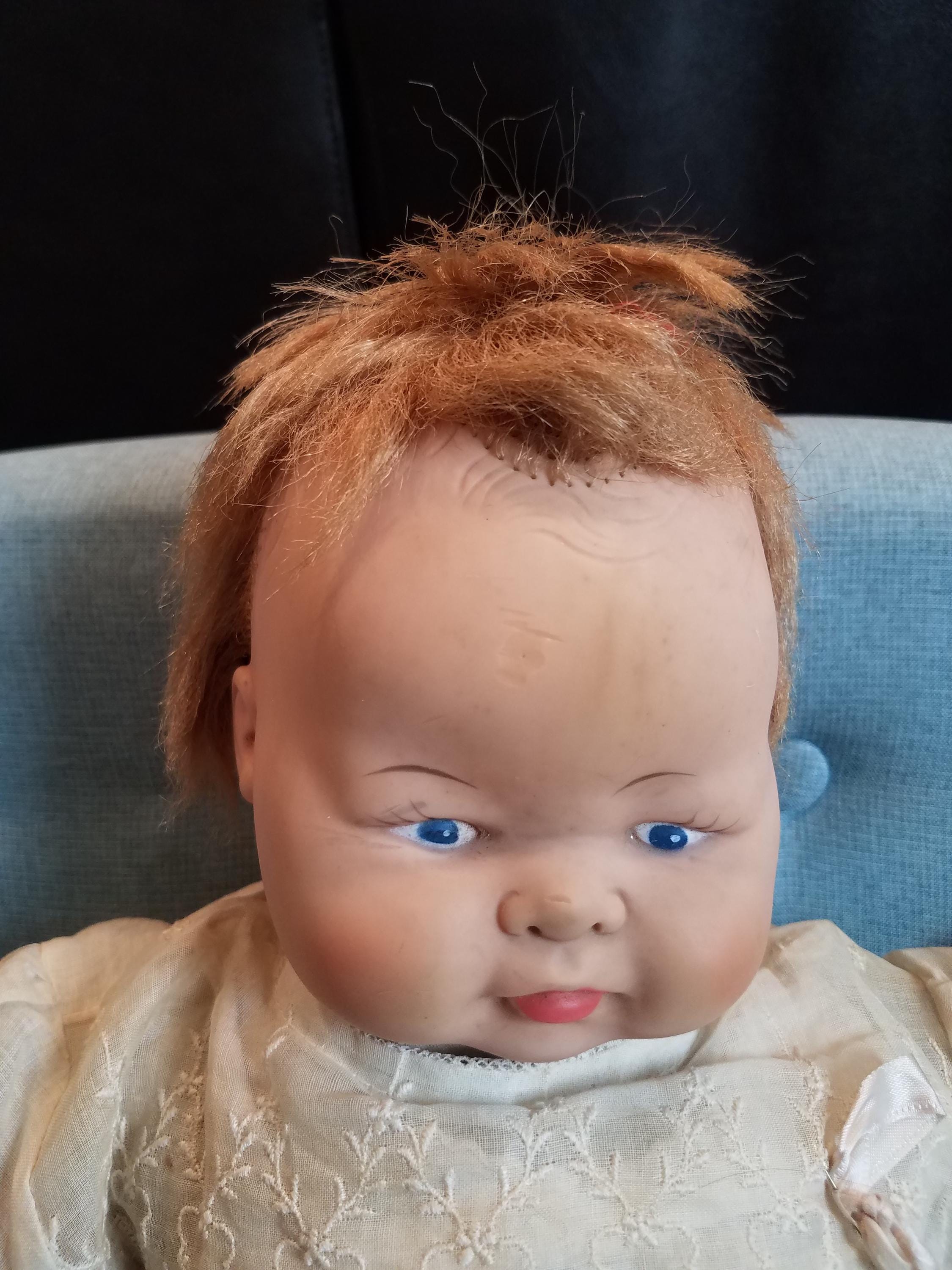 1960s "baby Dear" Eloise Wilkins Clone Doll in Gauze Dress and Bonnet ...