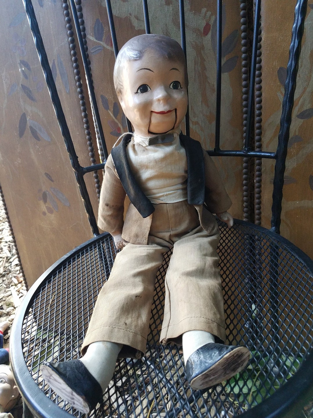 Rare 30s Charlie Mccarthy Willie Talk Ventriloquist Dummy Puppet Doll ...