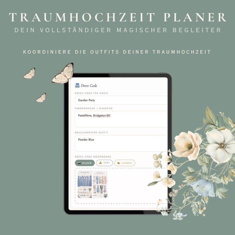 Digital Wedding Planner (german) – Moodboard, Budget, Guest List ...