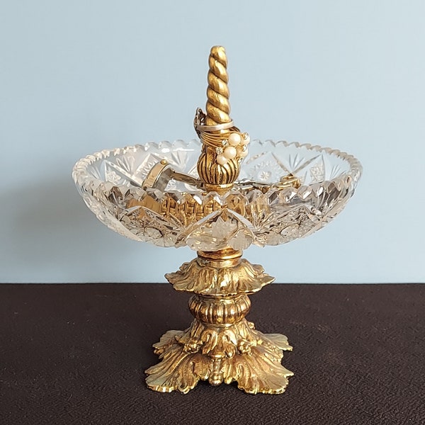 Antique Crystal Ring Holder - Etsy
