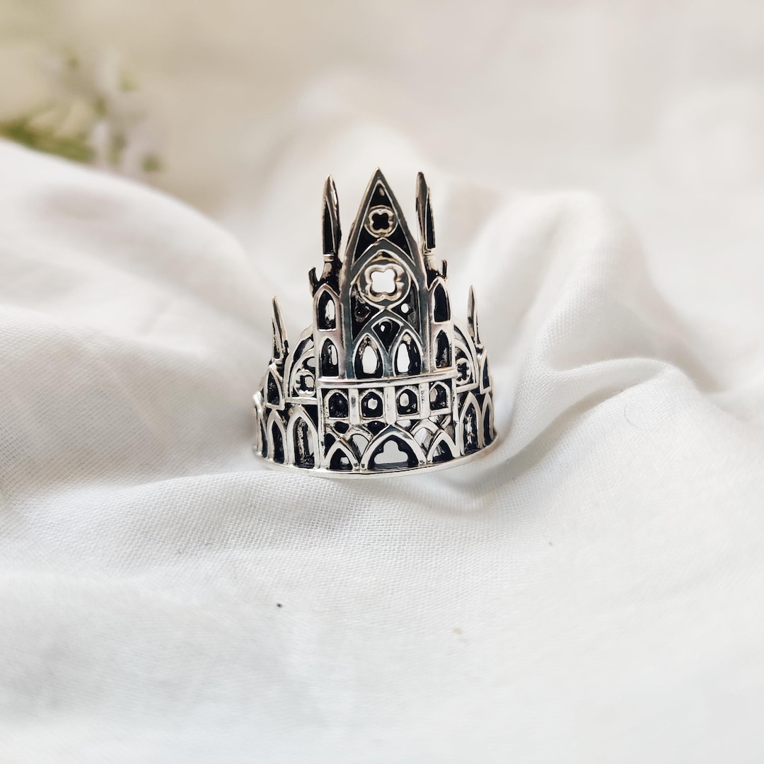 Sterling Silver Gothic Ring, Vintage Ring, Medieval Jewelry, Gift Idea ...