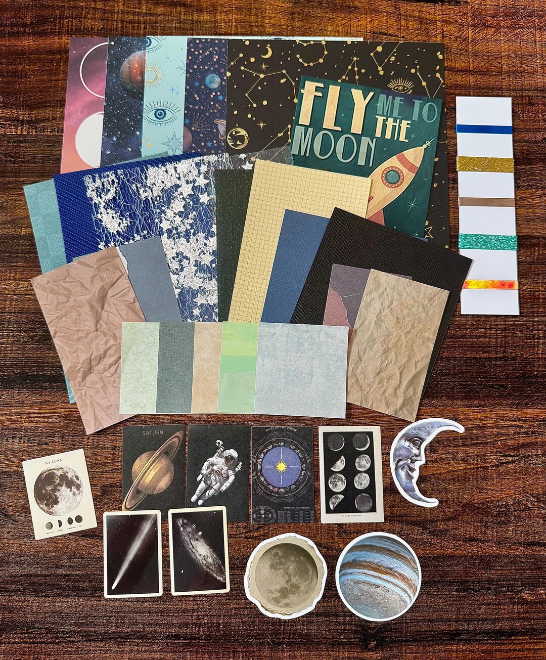 Celestial Drift / Space & Astrology Junk Journal Pack (deluxe) - Etsy