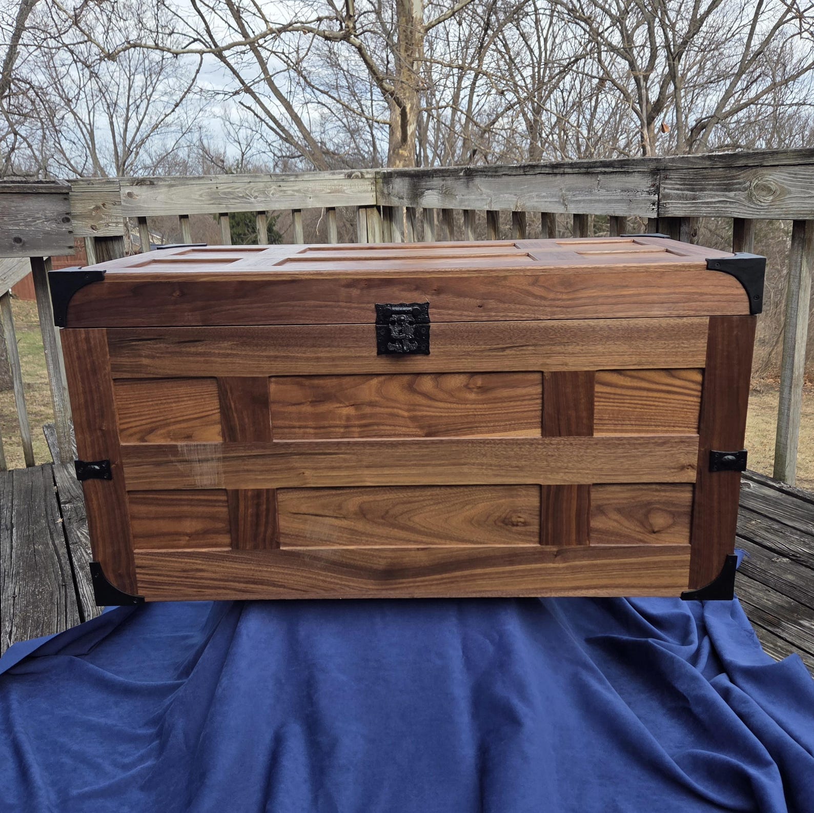 Amish Style Handcrafted Solid Walnut Trunk - Kansas City & Surrounding ...