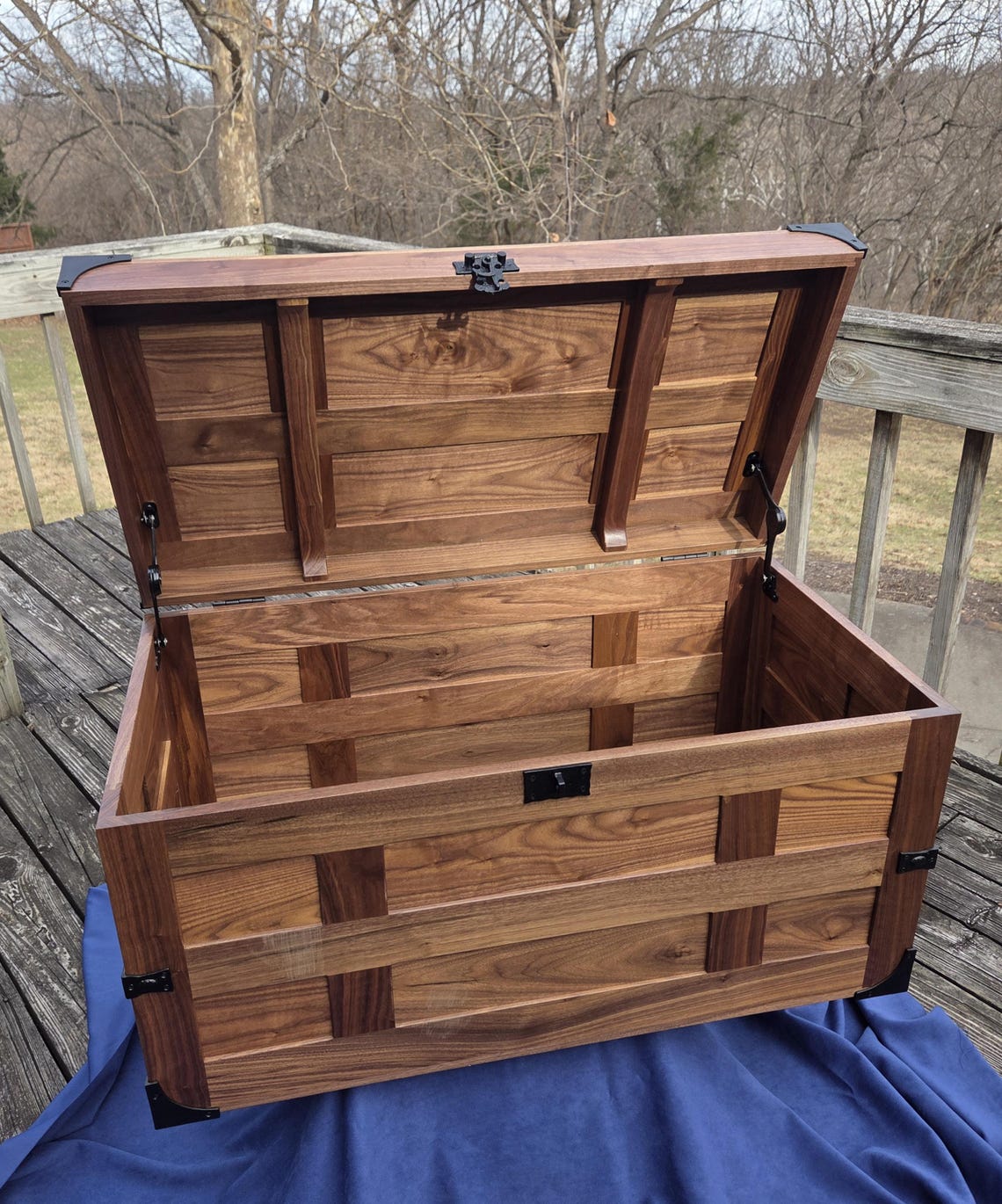 Amish Style Handcrafted Solid Walnut Trunk - Kansas City & Surrounding ...