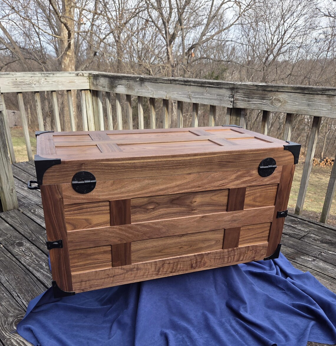 Amish Style Handcrafted Solid Walnut Trunk - Kansas City & Surrounding ...