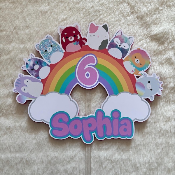 Mallow Cake Topper - Etsy UK