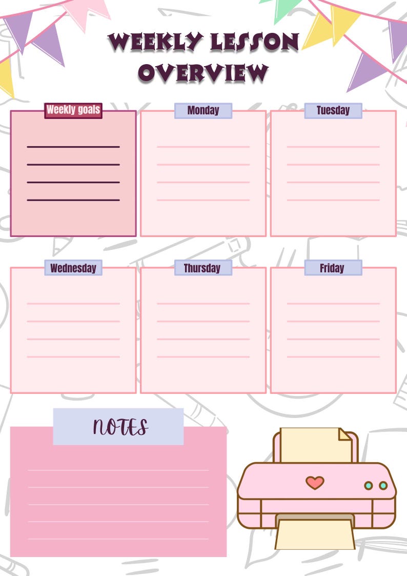 Editable Teacher Lesson Planner 2026 Canva Template | Weekly & Daily ...