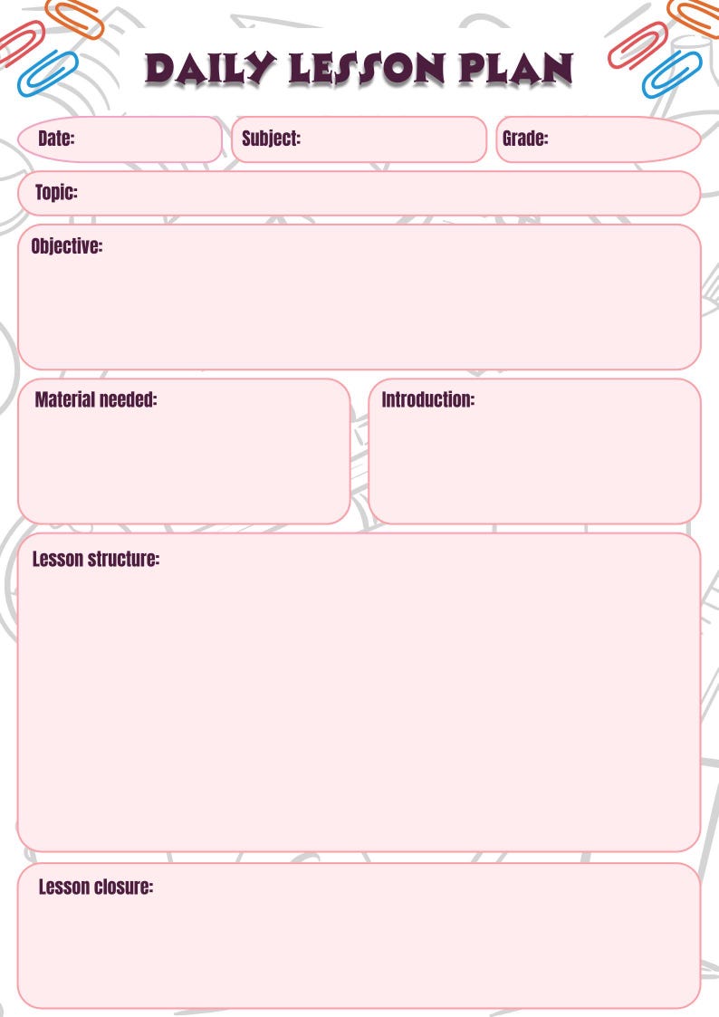 Editable Teacher Lesson Planner 2026 Canva Template | Weekly & Daily ...