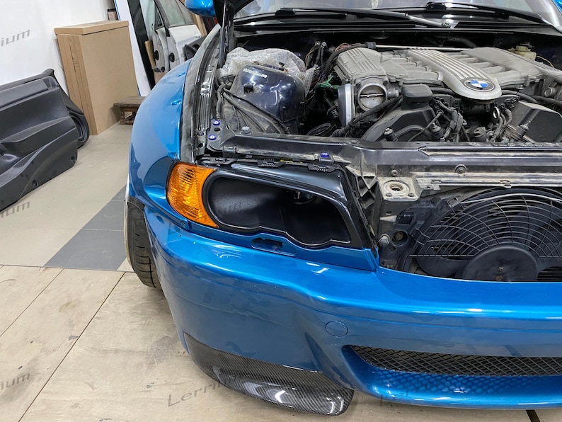 BMW E46 M3 Headlight Duct 3" Cold Air Intake Right Side - Etsy