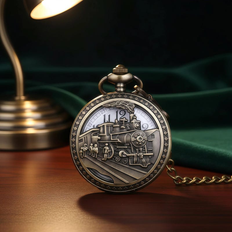 Details Quartz Pocket Watch - Etsy