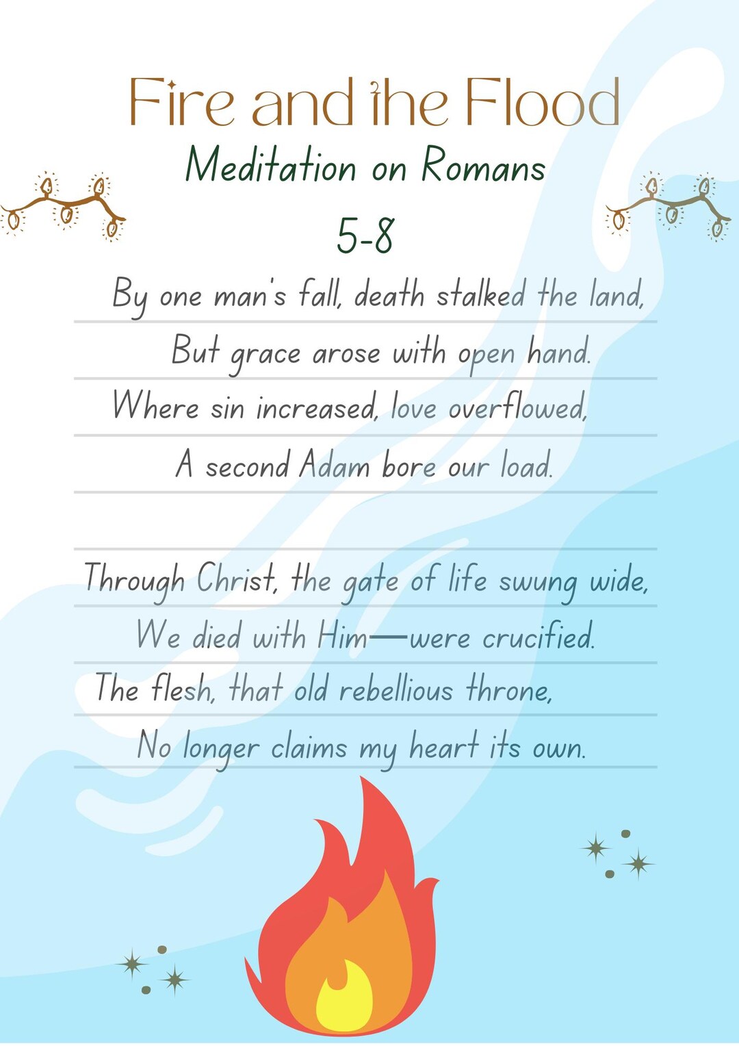Christian Devotional Poetry Printable / Meditation Reading Experience ...