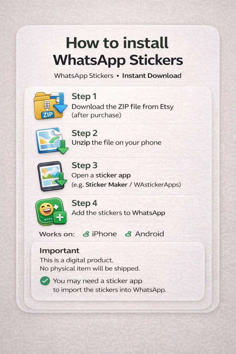 MOJO Wordless Hand Sign | Whatsapp Digital Sticker | Instant Download ...