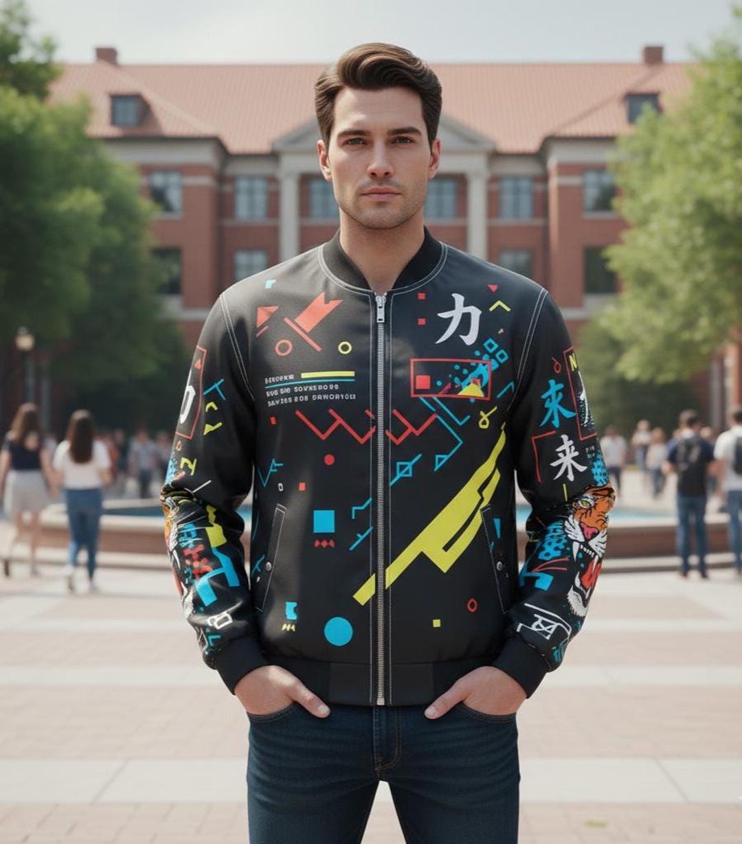 Men’s Sublimation Bomber Jacket – Custom Printed Streetwear ...