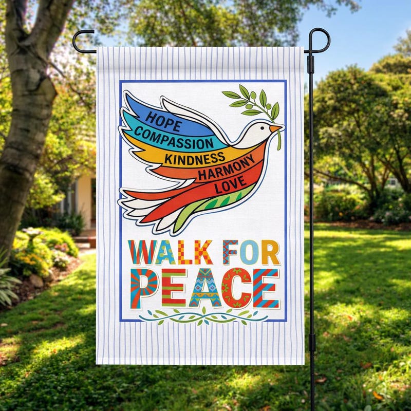 Walk for Peace Flag - Etsy