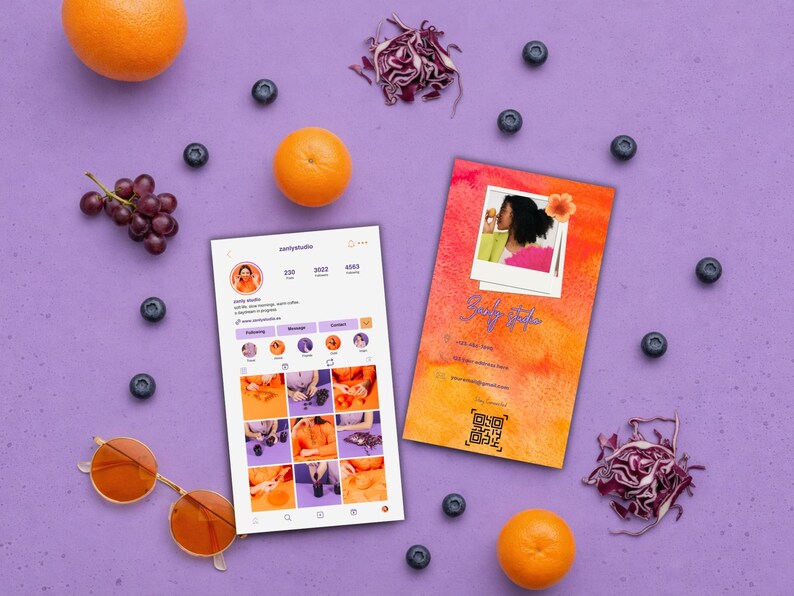 Instagram Profile Mockup Canva Template, Editable IG Dashboard Preview ...