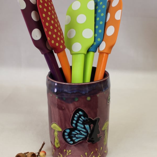 Rabbit Utensil Holder - Etsy