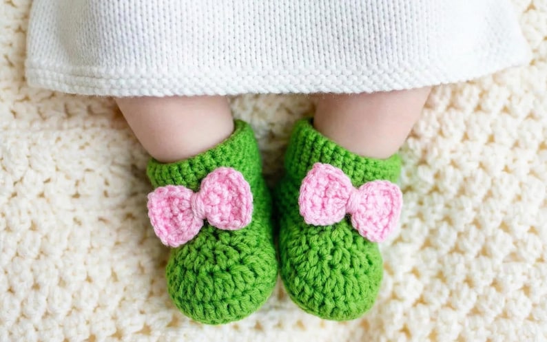 Crochet Baby Booties Pattern PDF (newborn–12m) | Quick & Easy | US ...