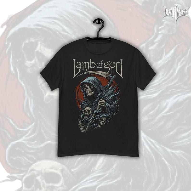 LAMB OF GOD Band T-shirt: "the Blue Cloak" Merch Print - Etsy