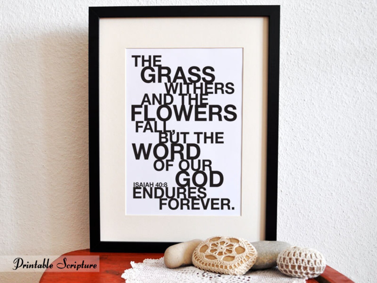 Isaiah 40:8. the Word Endures Forever. 8x10 DIY Printable - Etsy