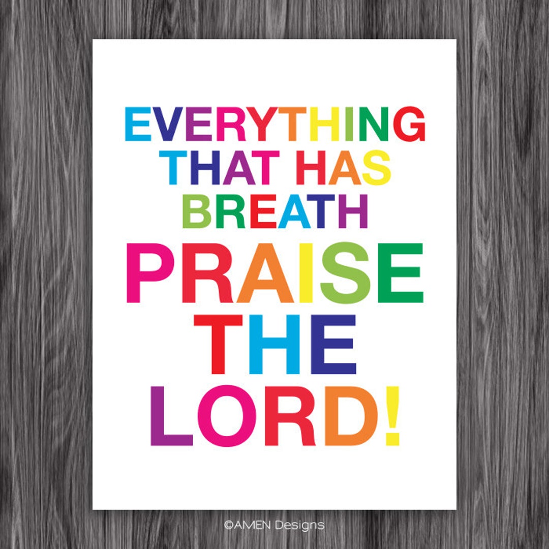 Praise the Lord. 8x10. DIY. PDF. Printable Nursery Decor. Amen - Etsy