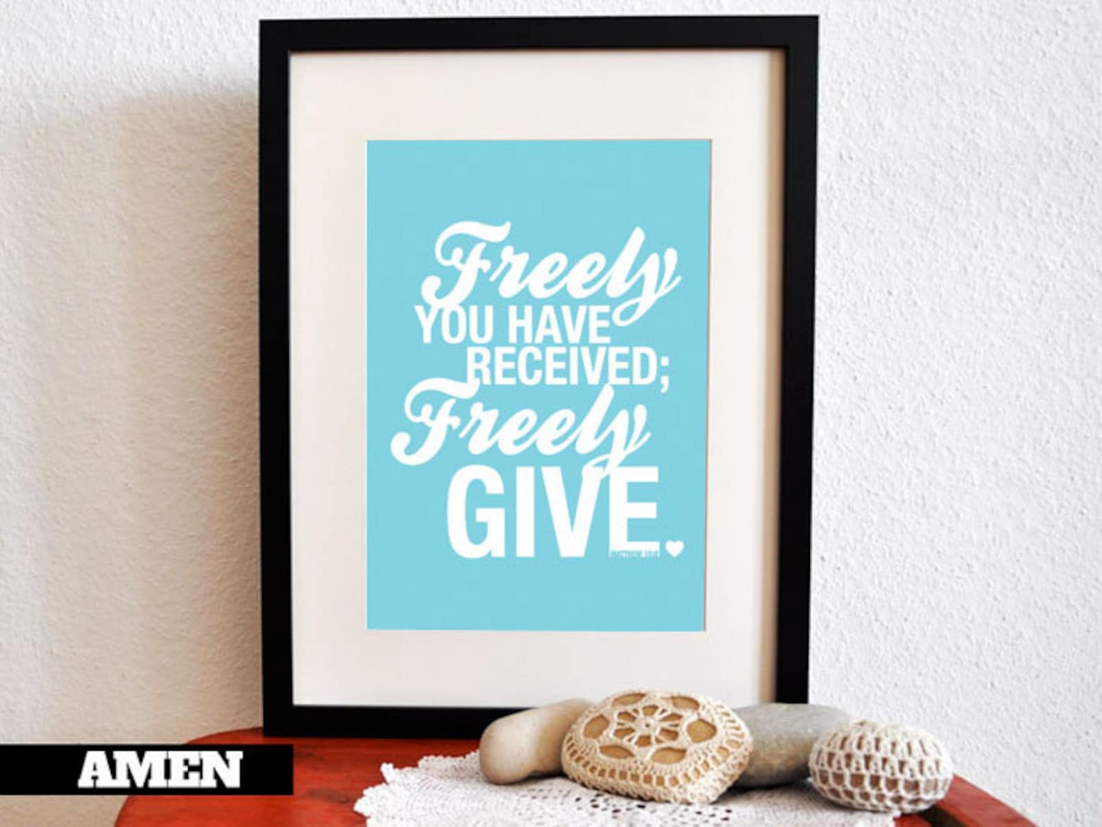 Freely Give. Matthew 10:8. 8x10 Printable Christian Poster.bible Verse ...