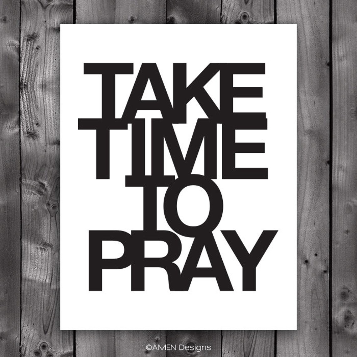 Take Time to Pray. 8x10. DIY Printable. PDF. (Download Now) - Etsy