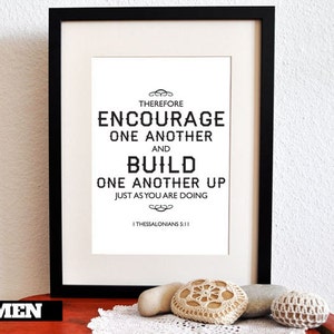 Build One Another Up. 1 Thessalonians 5:11. 8x10 DIY Printable ...