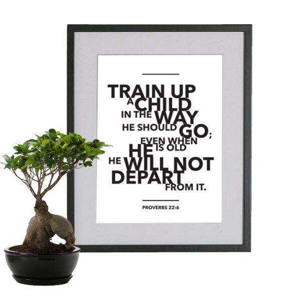 Proverbs 22 6 - Etsy