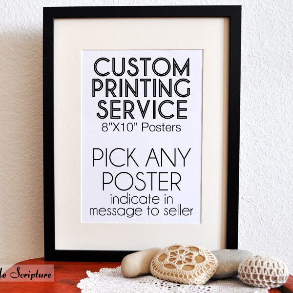 Custom Bible Verse Poster - Etsy