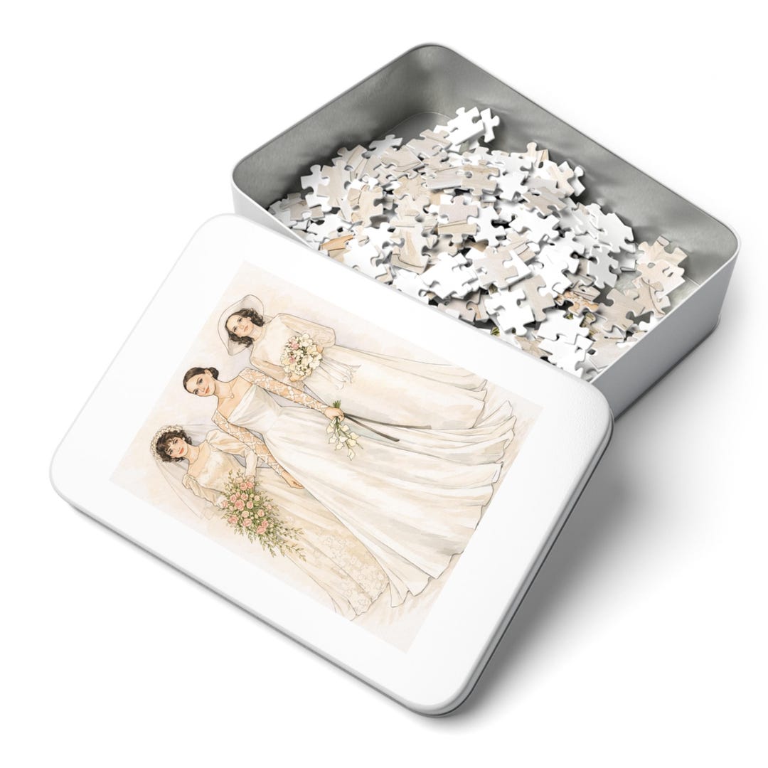 Custom Mother of the Bride Wedding Photo Jigsaw Puzzle | Bride & Mother ...