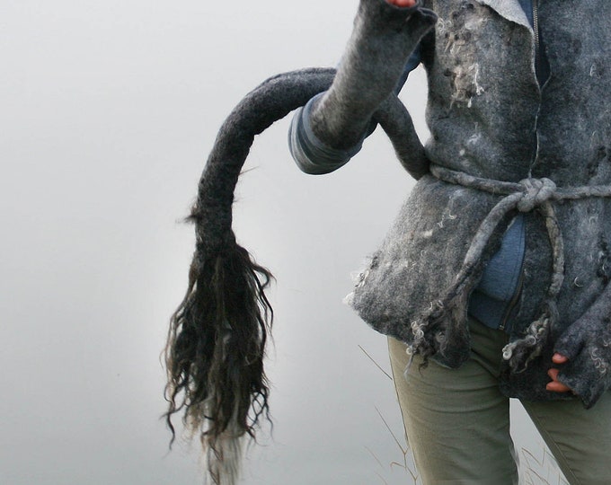 Realistic Looking Donkey Felted Costume Tail - Animal Donkey Cosplay ...