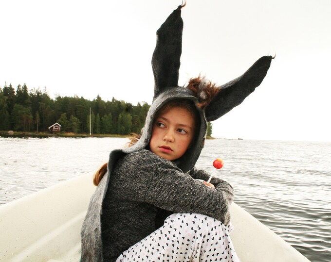 Donkey Ears Felted Hat Earflap - Shrek Donkey Hat Headpiece for Kids ...