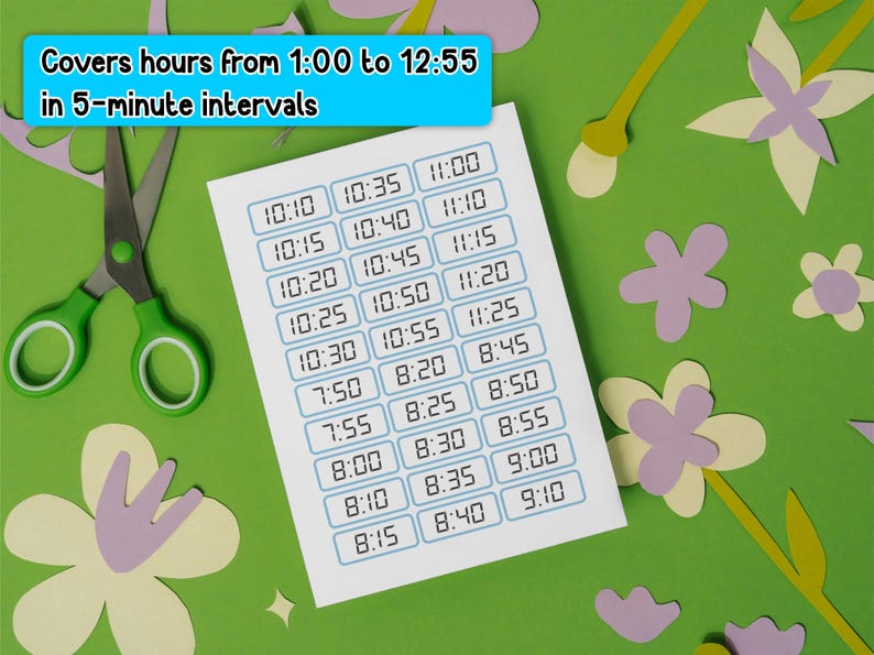 Telling Time Activity, Analog and Digital Clock Matching Game ...