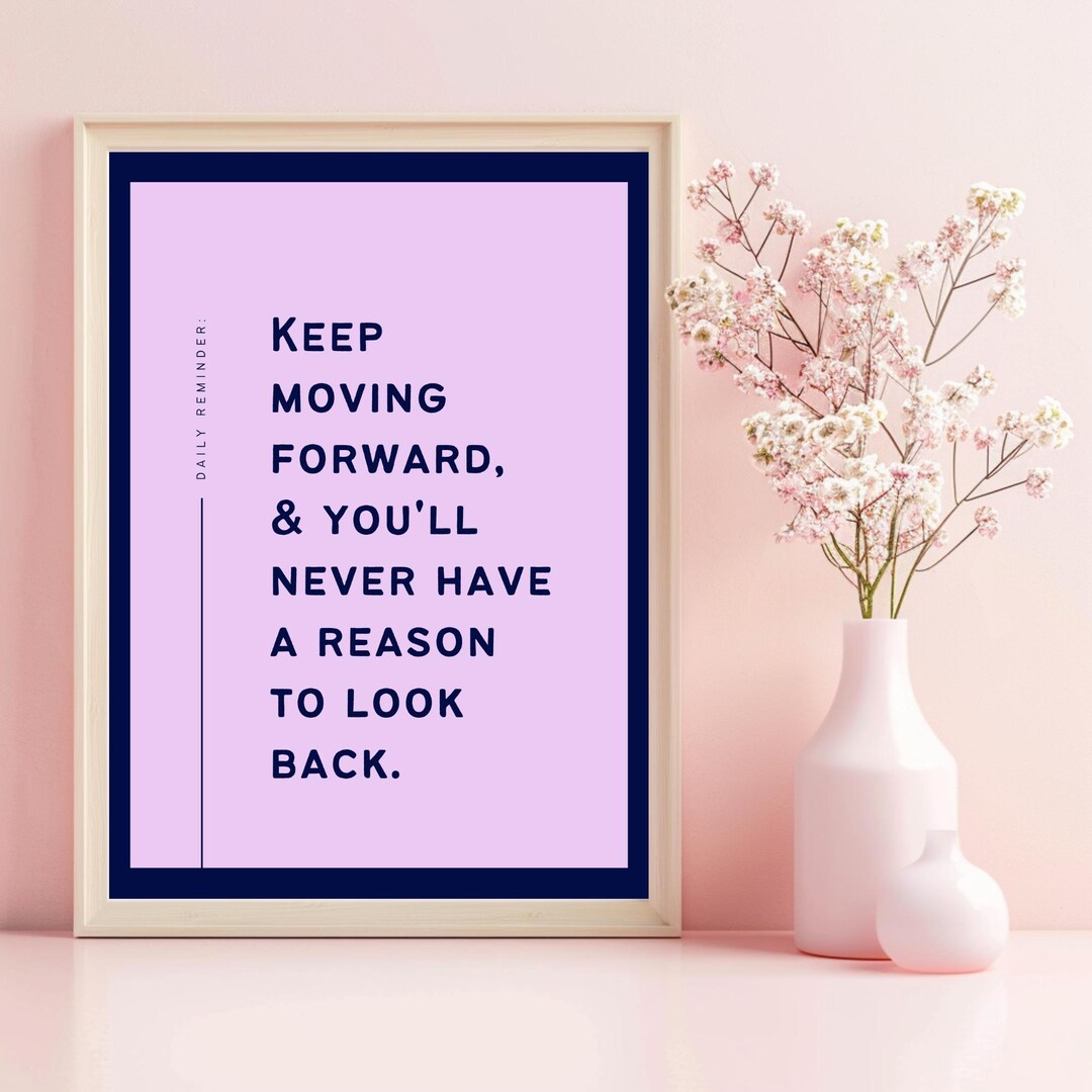 Motivational Quote Keep Moving Forward Poster | Rolled Posters - Etsy